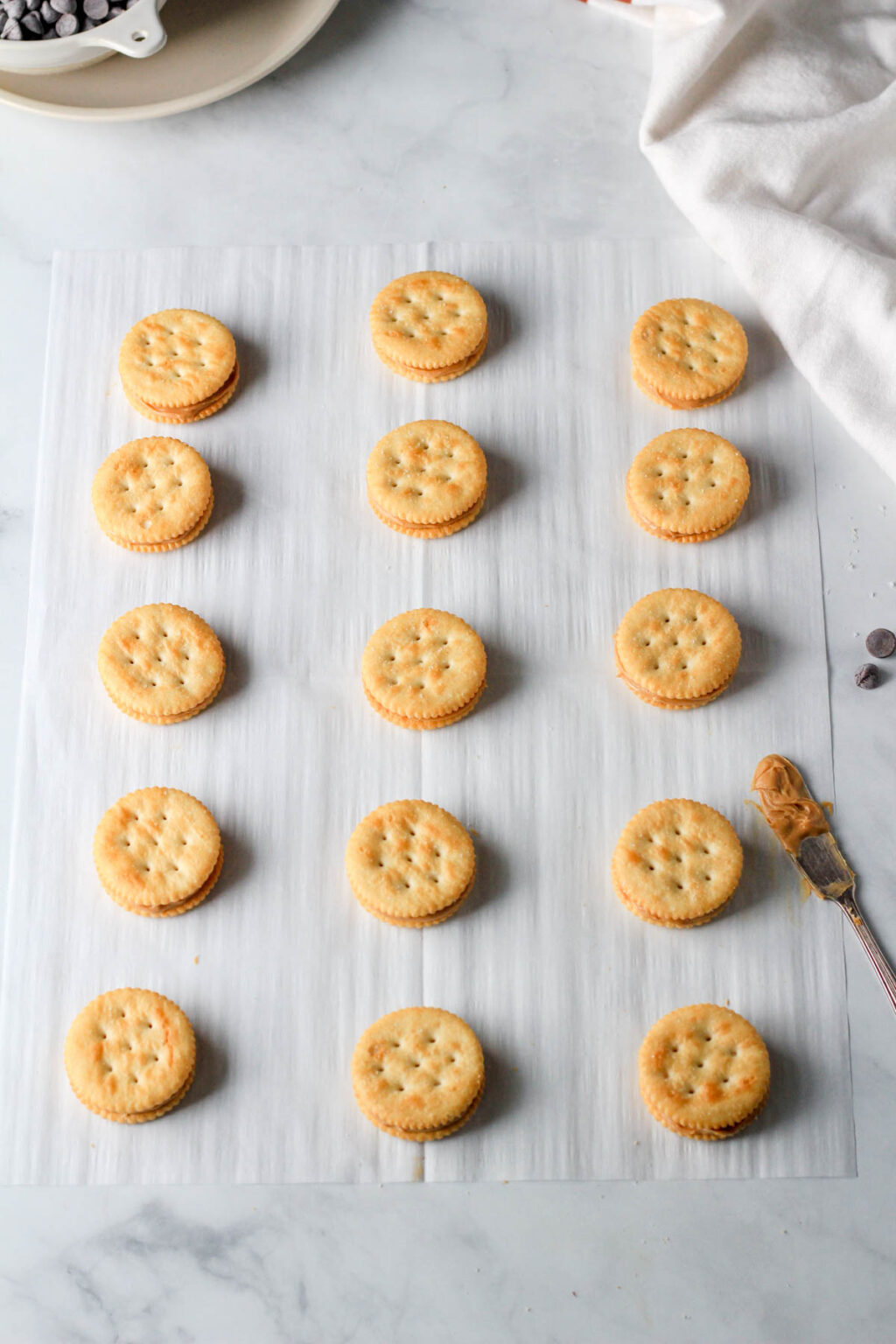 Vegan Chocolate Peanut Butter Ritz Cookies - My Life After Dairy