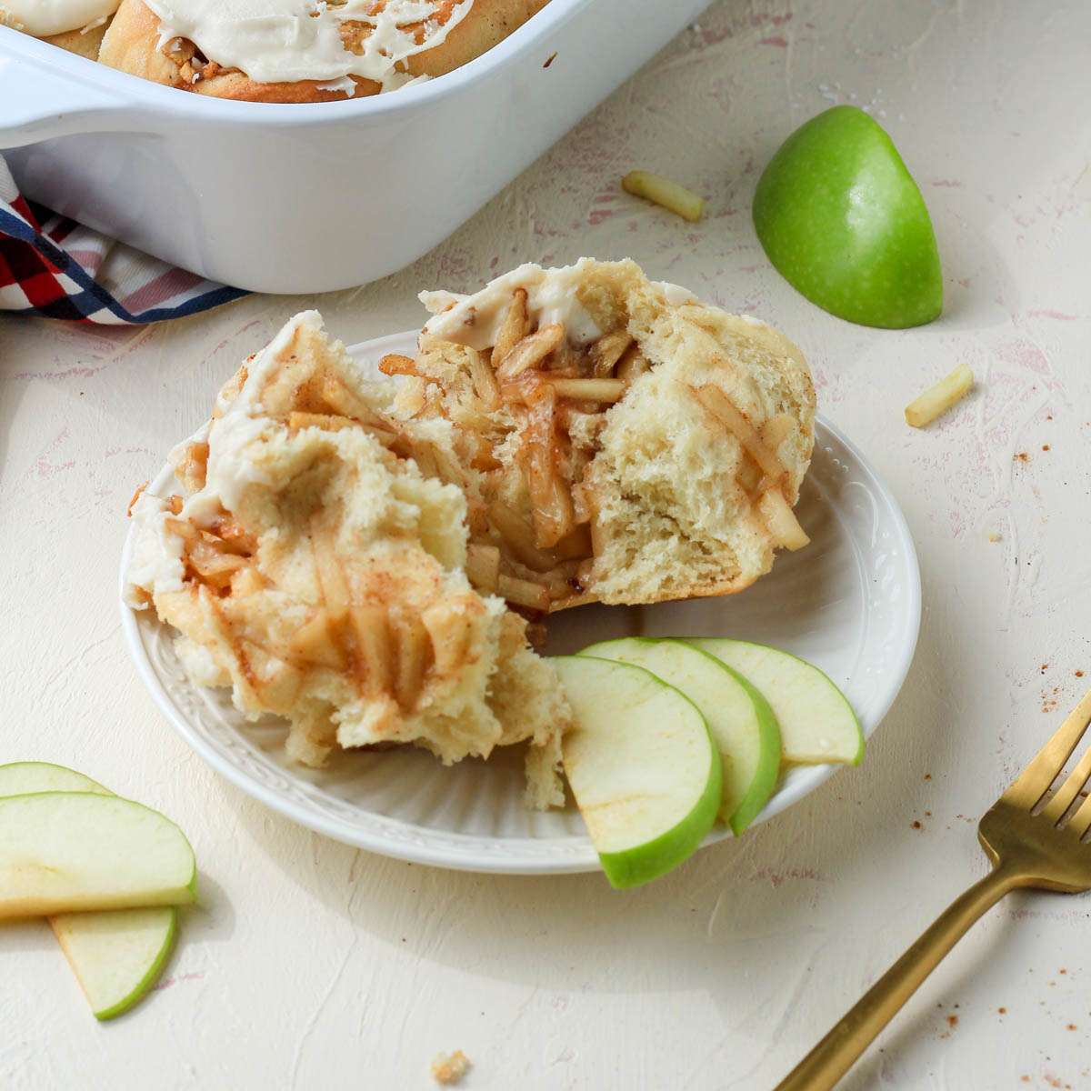 Apple Pie Cinnamon Rolls with Maple Icing - My Life After Dairy