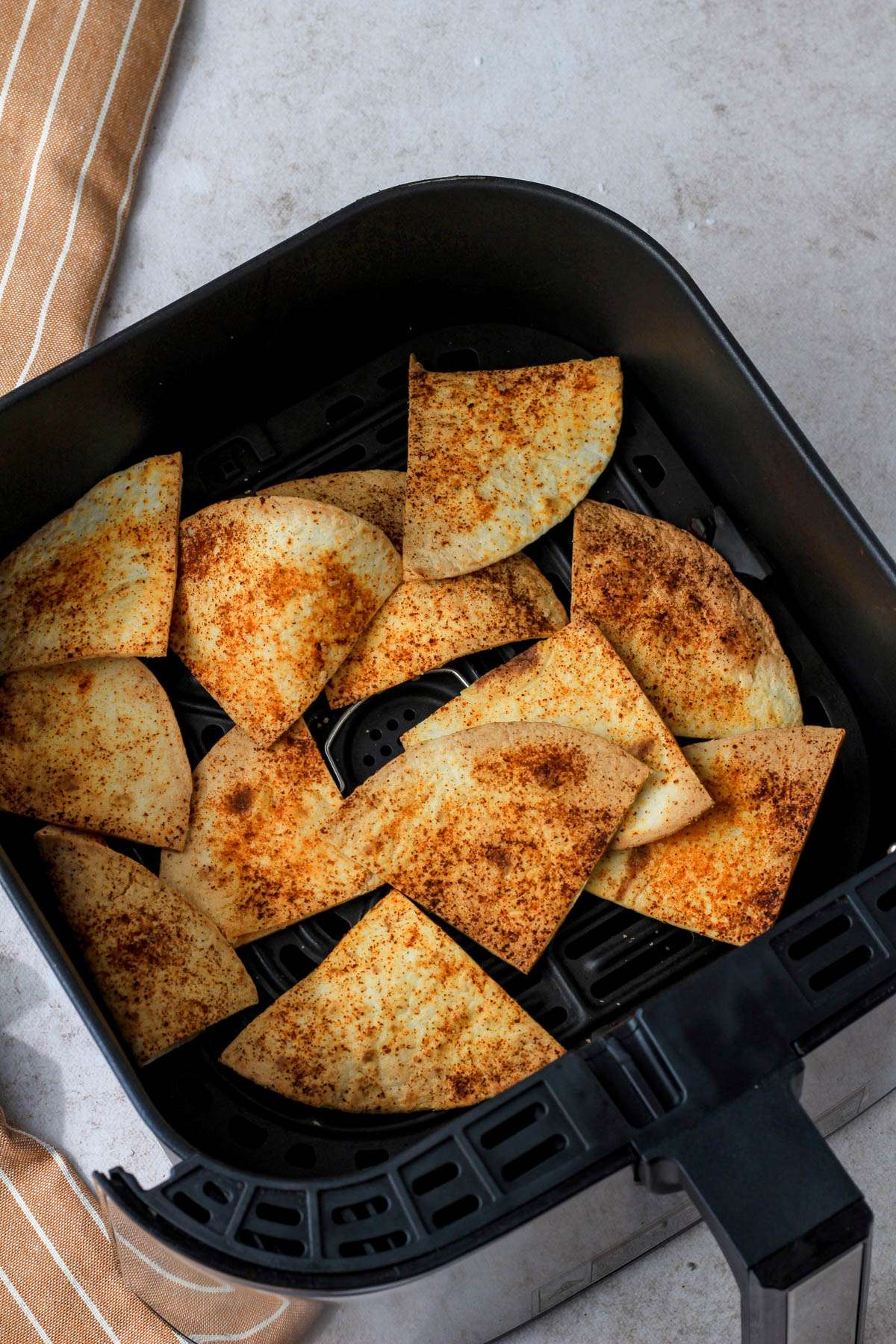 Seasoned Air Fryer Tortilla Chips - My Life After Dairy